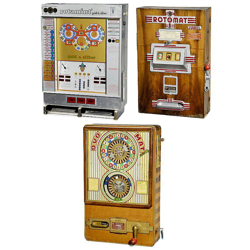 281B: 3 German Gambling Machines, from 1955