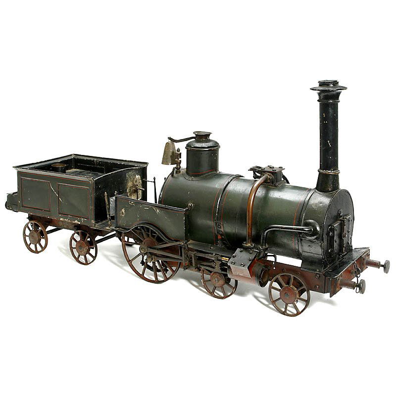 Live Steam Locomotive (floor Runner), C. 1870