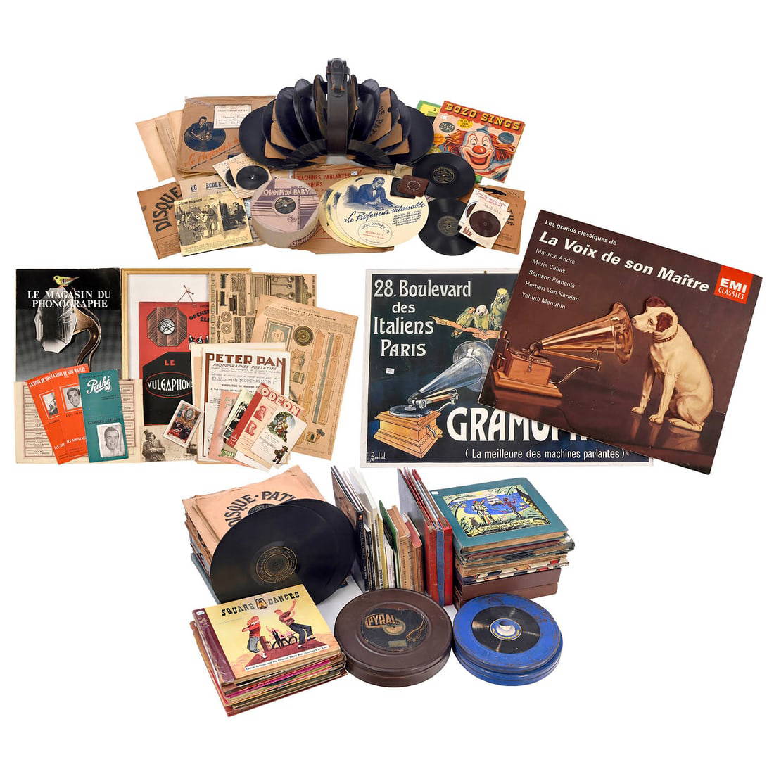 Records, Books And Gramophone Adverts Auction