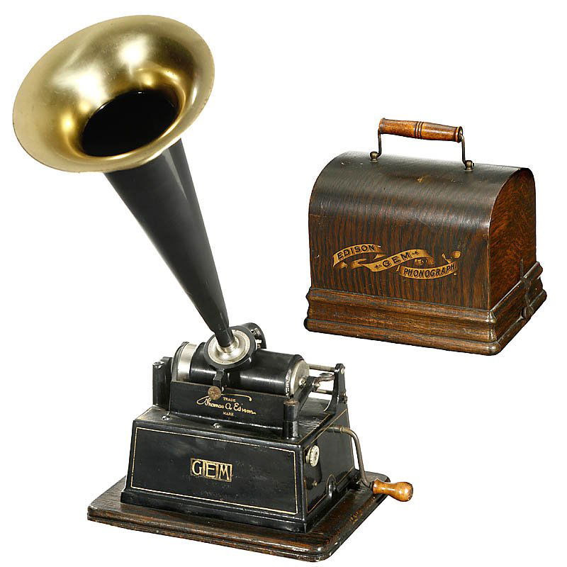 "Edison Gem" Phonograph Model B, c. 1905 - May 25, 2013 | Auction Team ...