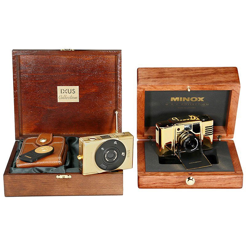 Minox MDC Gold and IXUS Gold