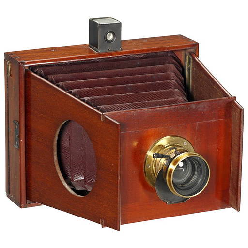Rare Folding Strut Camera By "fournier", C. 1890