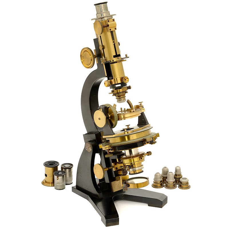 Large French Polarising Microscope, c. 1900