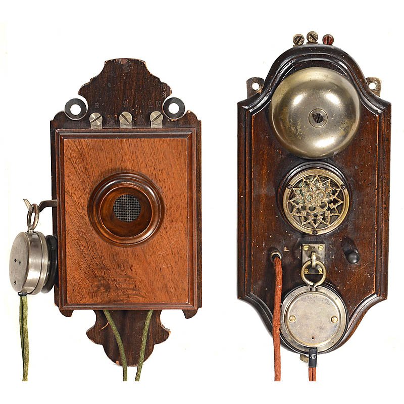 2 German Intercom Telephones, c. 1910 - May 24, 2014 | Auction Team ...
