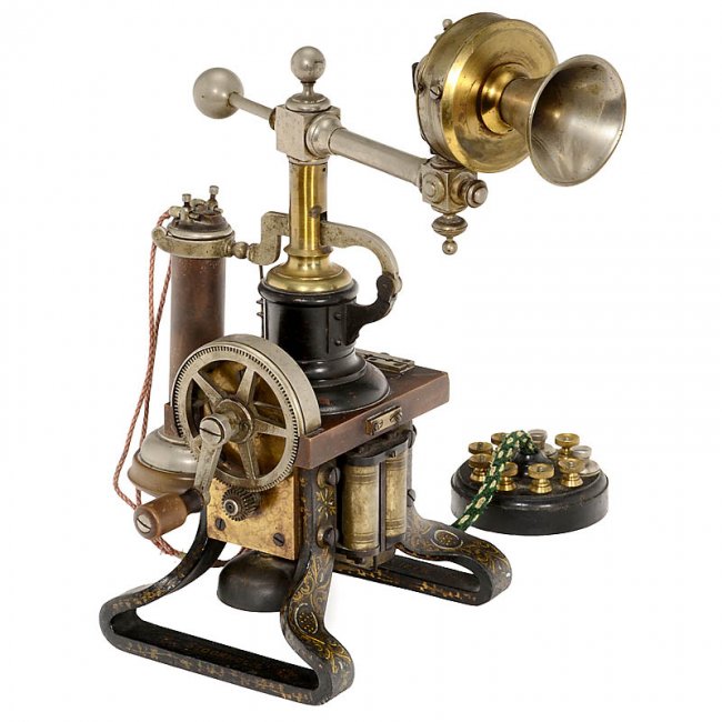 L.M. Ericsson Skeleton Telephone No. 370/AC100, c. 1890 : Lot 40