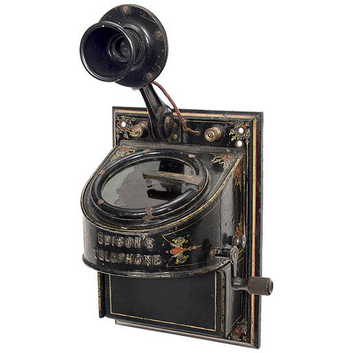 Edison's Telephone "the Motograph", 1877