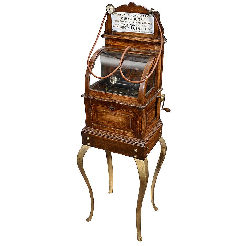 Rare Edison Coin-Op by Manhattan Phonograph Co., 1901