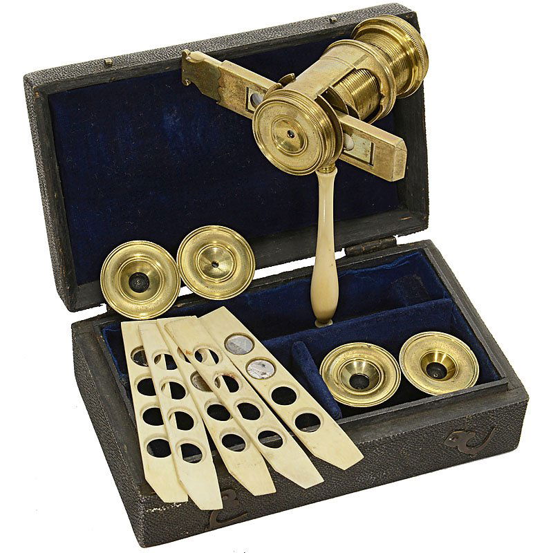 Wilson-Type Screw-Barrel Microscope, c. 1730