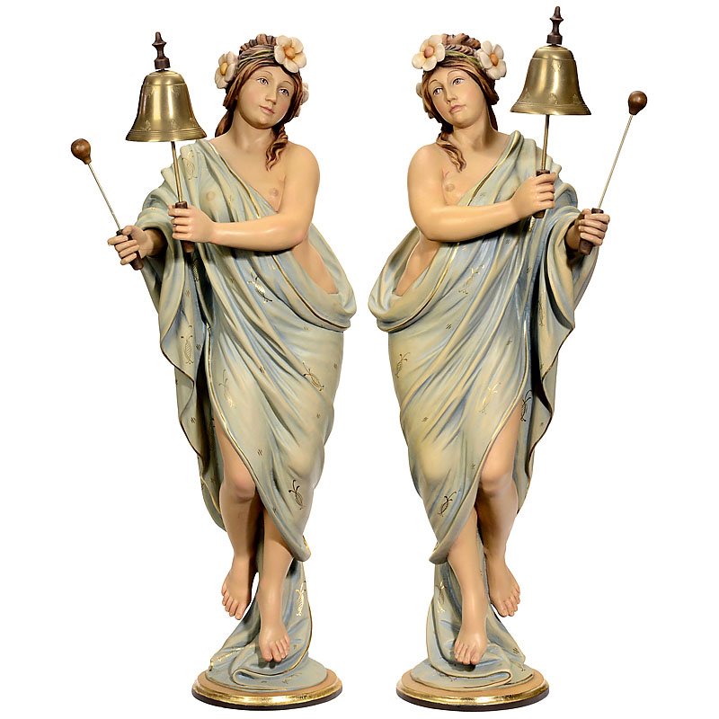 Pair of German Fairground Organ Figures