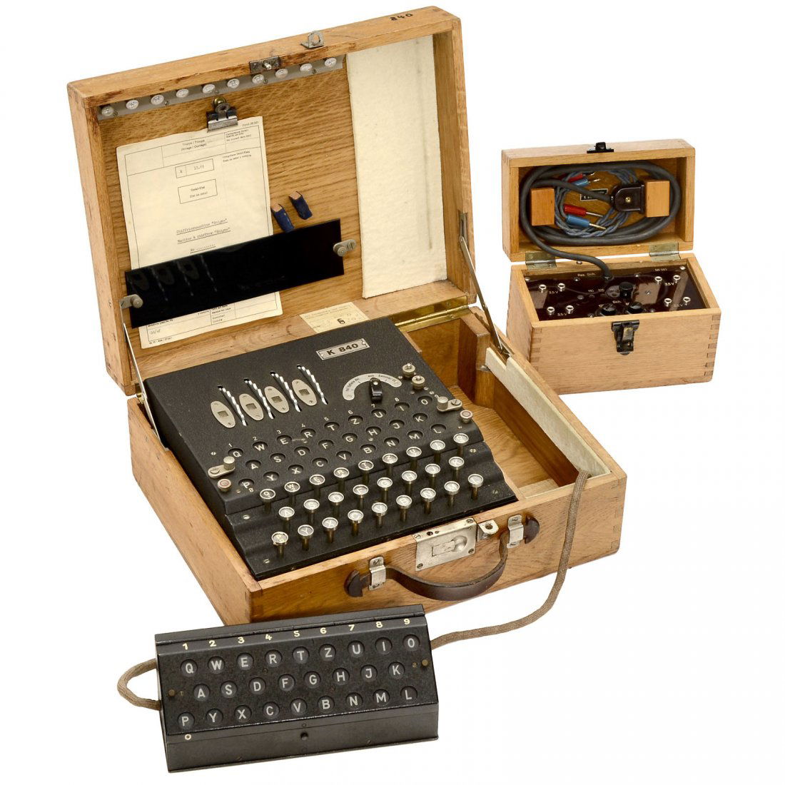 Ciphering Machine Enigma (K-Model) with additional Lamp
