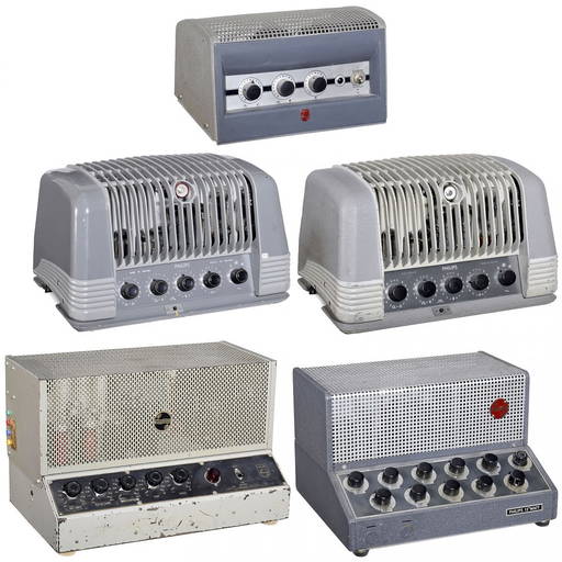 5 Philips Tube Amplifiers, 1949 Onwards