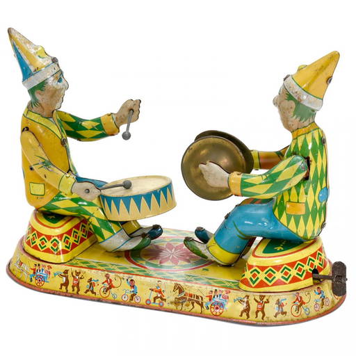 Ehn Clown Musicians Toy "roberto Und Antonio", C. 1955