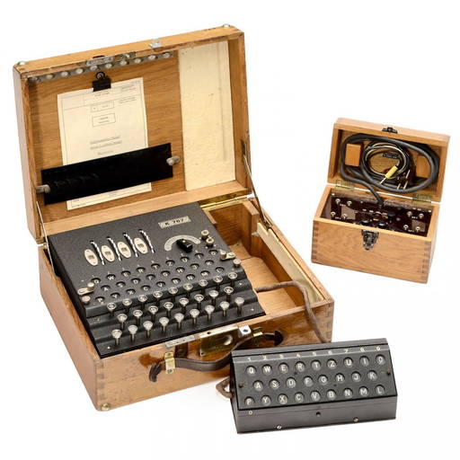 Ciphering Machine Enigma (k Model) With Additional Lamp