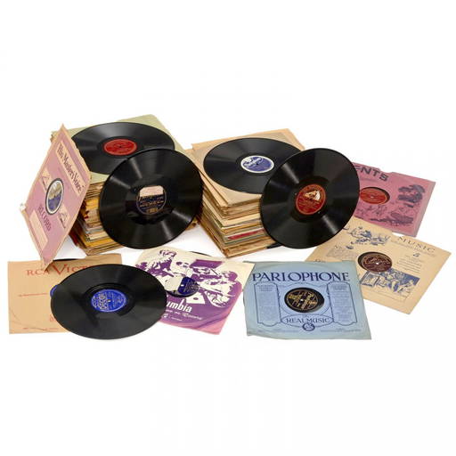 Attractive Shellac Jazz Disc Collection, C. 1920