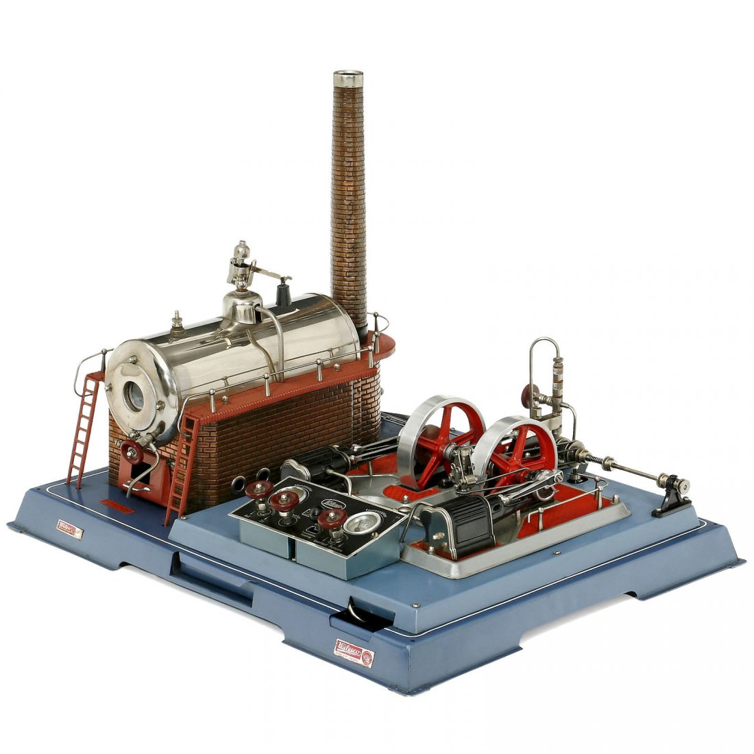 Wilesco D32 el Twin Live Steam Engine, c. 1970 - Nov 07, 2015 | Auction Team Breker in Germany