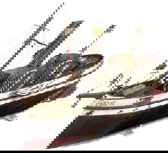 Steam Driven River Boat Model