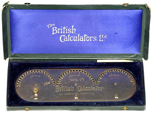 Rare Model Of The Early English Adder Calculator Re