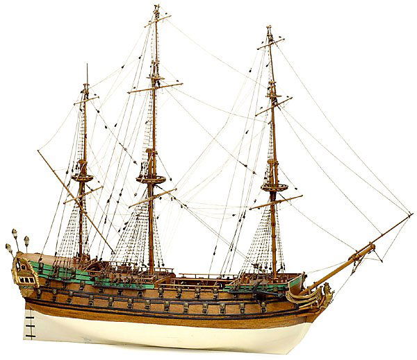 141: Large Ship Model of a 18th Century Frigate