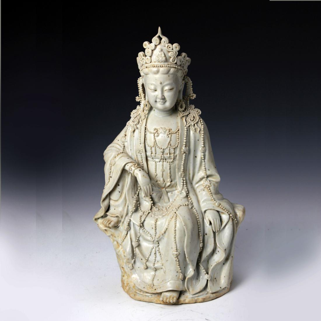 Song Dynasty Yingqing Glazed Guangyin Statue