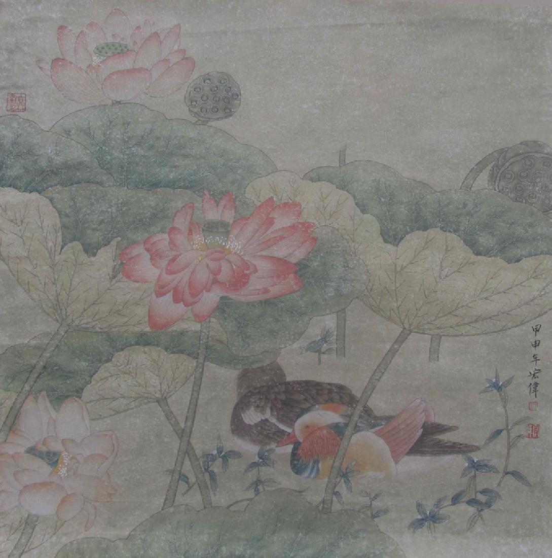 Jiang Hong Wei ( 1957 ) Flower And Bird