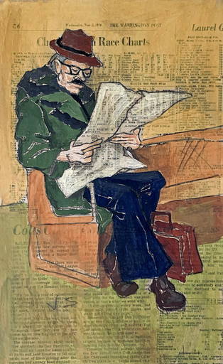 Joseph SOLMAN (1909-2008) Subway gouache (#0046) on Oct 14, 2022 | Art ...