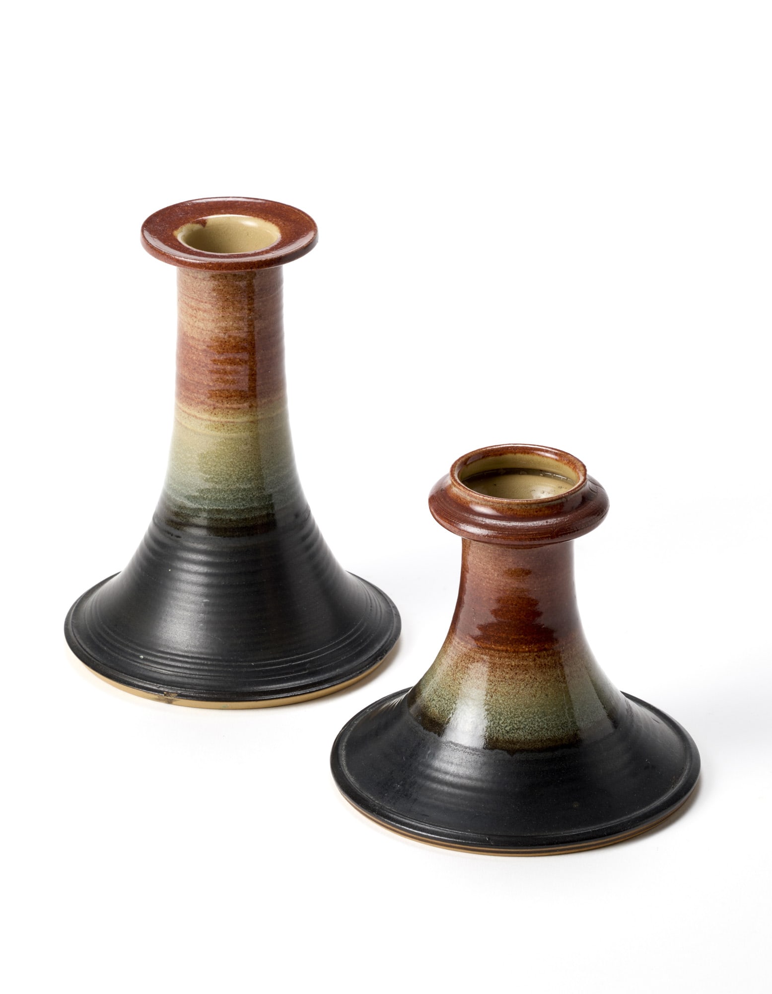 Nanni Valentini Per Ceramica Arcore Two Candle-holders. Execution By ...