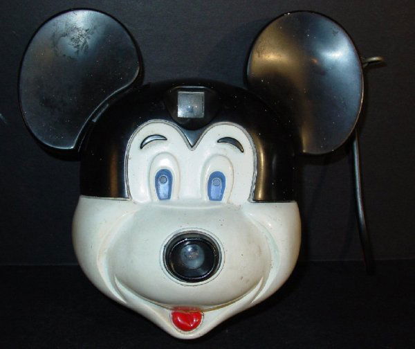 22A: Vintage Mickey Mouse camera, 6 1/2"h