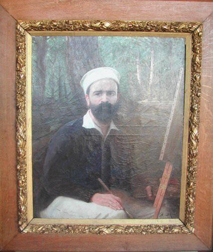 Alexandre Brun (france 19th C. ), Self Portrait