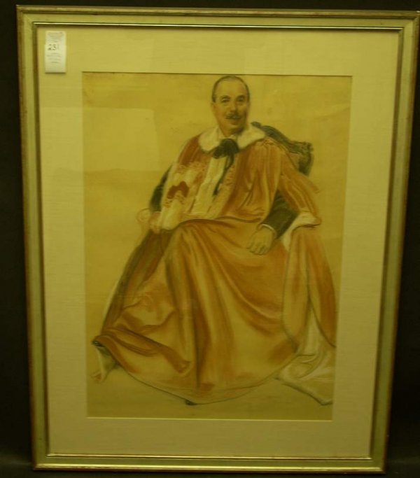 Walter Tittle (1883 1960, Ny) Portrait Of Duveen,