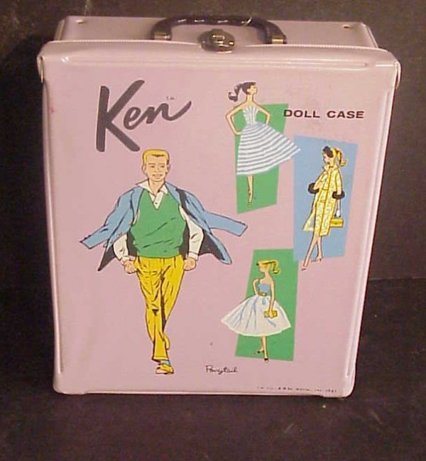 3010A: 1961 Ken doll case, with Ken doll 1960 and cloth