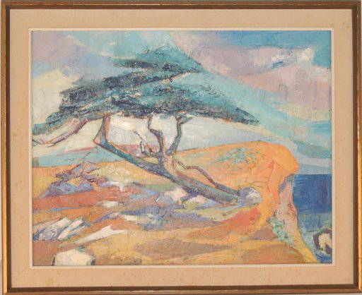 Bernard Lewandowski (polish 20th C.) "pine Tree"