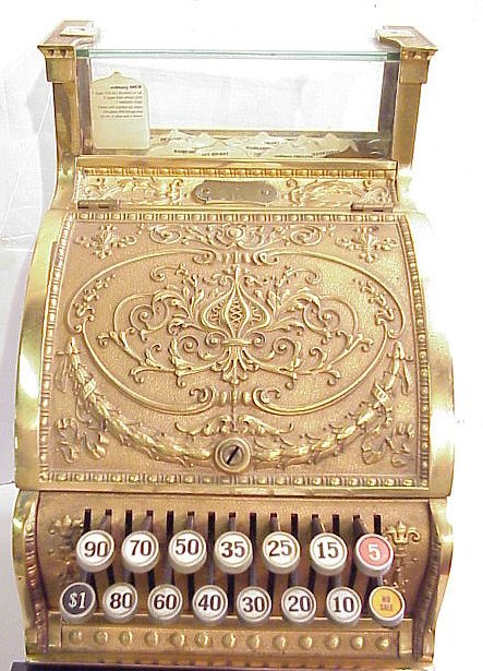 Victorian Bronze National Cash Register, Model 3 - Sep 08, 2008 | Rose ...