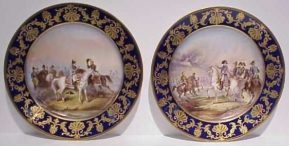 138: PAIR OF NAPOLEONIC BATTLE SCENE PLATES,SEVRES - Apr 04, 2005 ...