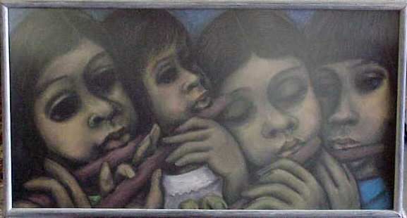 Juan Deprey (1904 1962 Puerto Rico) "flute Playe