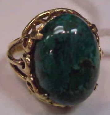 14K YELLOW GOLD RING W/ ELOT STONE, CROWN SETTING - Feb 13, 2006 | Rose ...