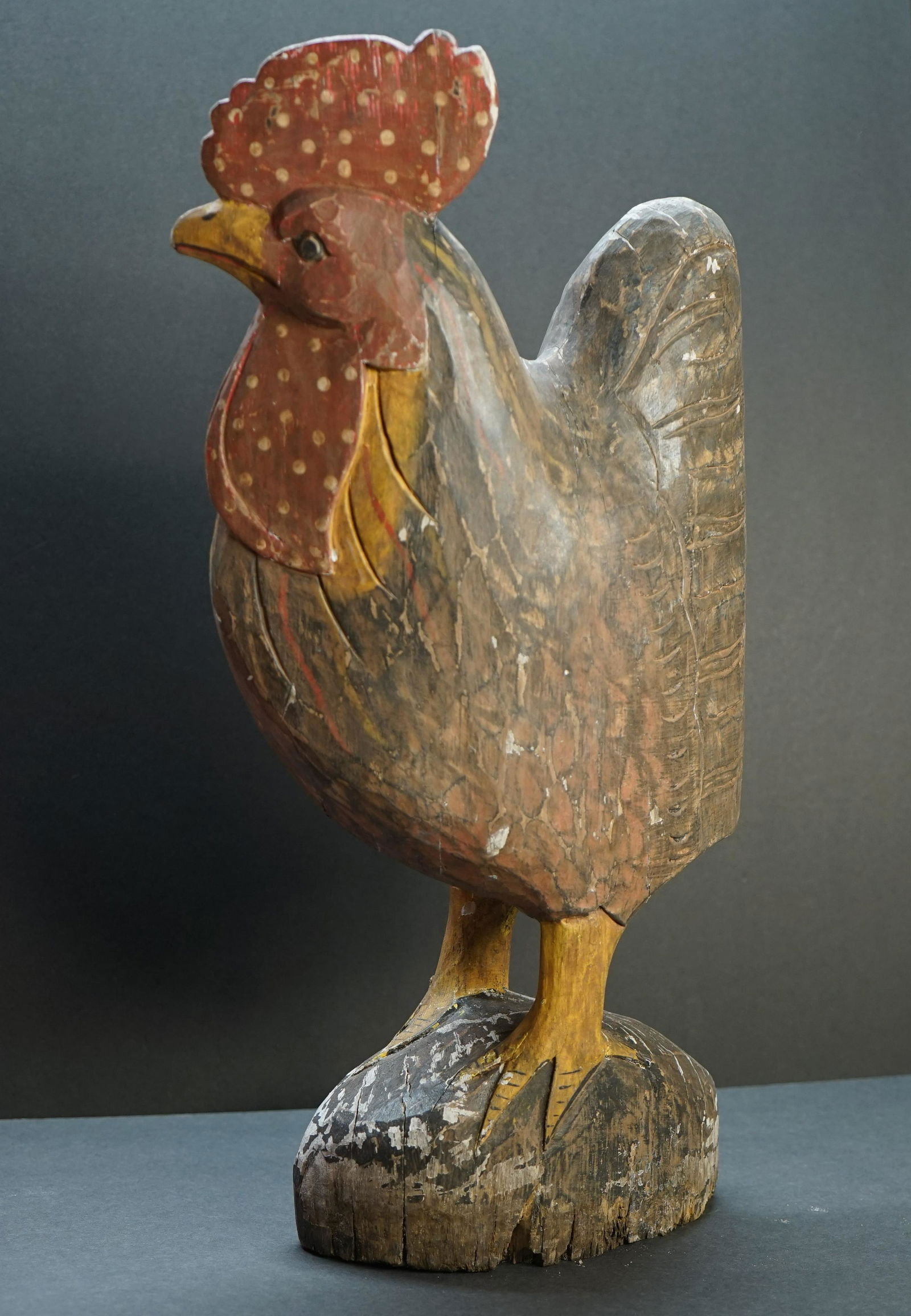 antique large wood Rooster 20 inch - Aug 06, 2022 | George's in FL