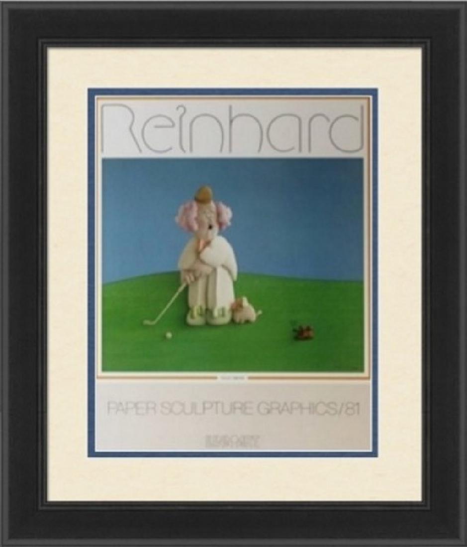 Signed Offset Lithograph Reinhard - Holey Smoke