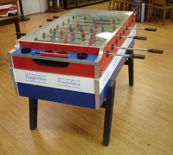 GARLANDO FOOSBALL TABLE PROFESSIONAL COIN GLASS TOP