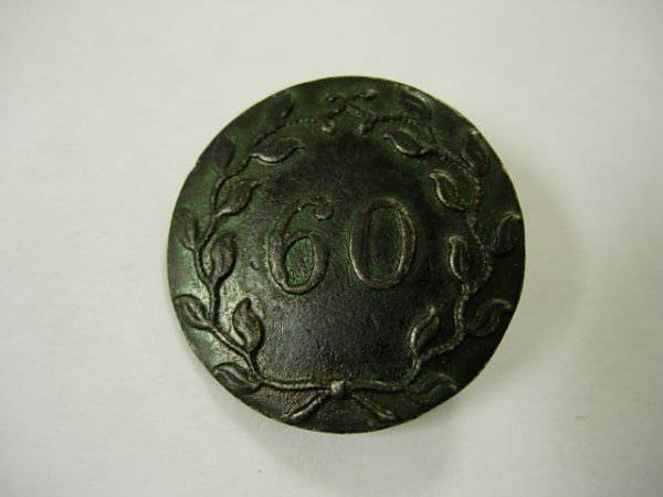 Revolutionary War Button 60th Ft British Military