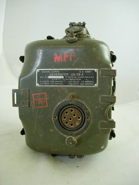 WWII US ARMY SIGNAL CORPS RADIO GENERATOR GN-58-A - Nov 11, 2006 ...