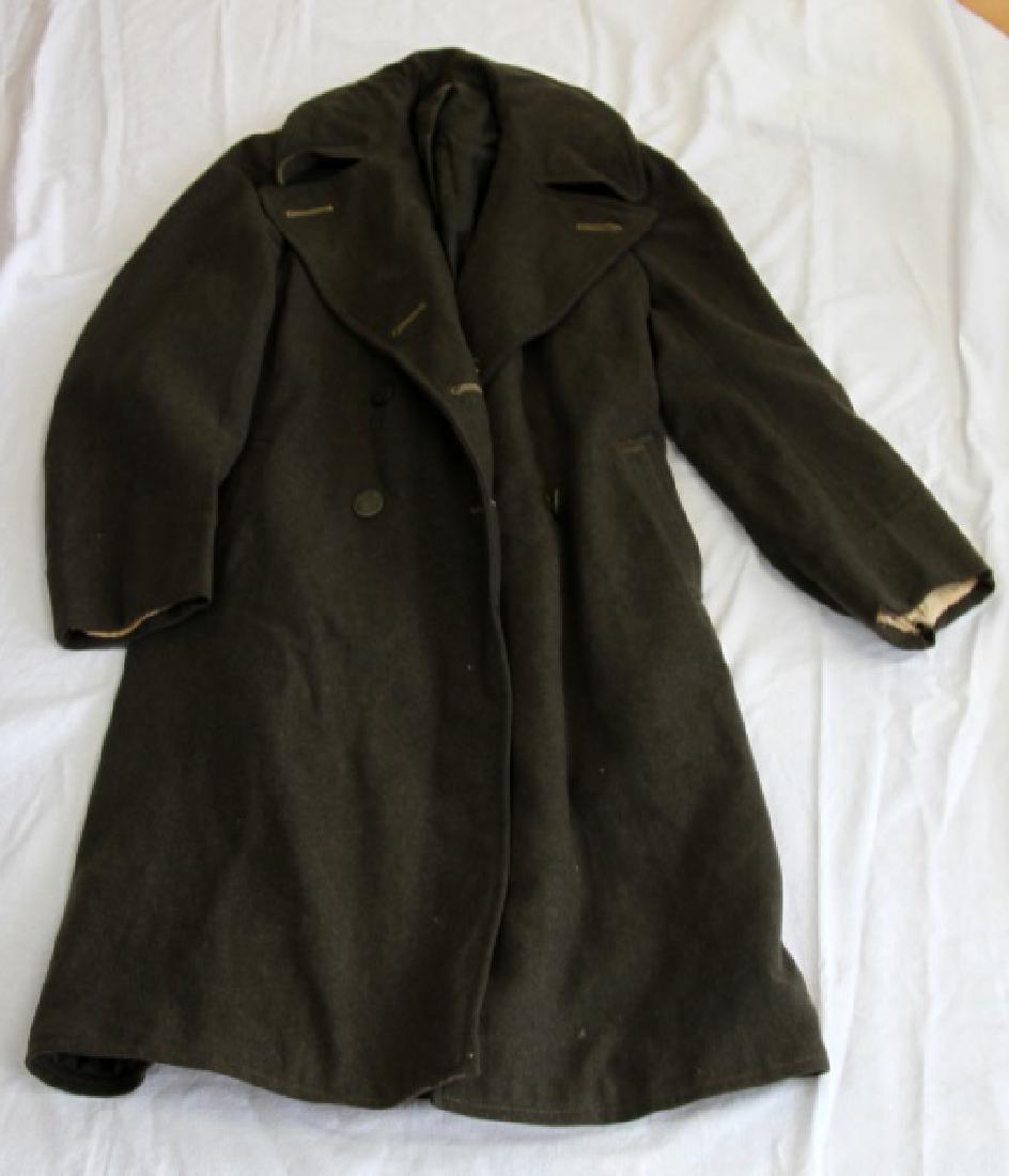Wwii Usmc Quartermaster Wool Overcoat 40s 3l