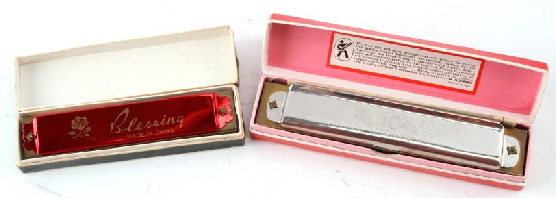 Pair Of Harmonicas Diatonic Hohner 365 & Blessing