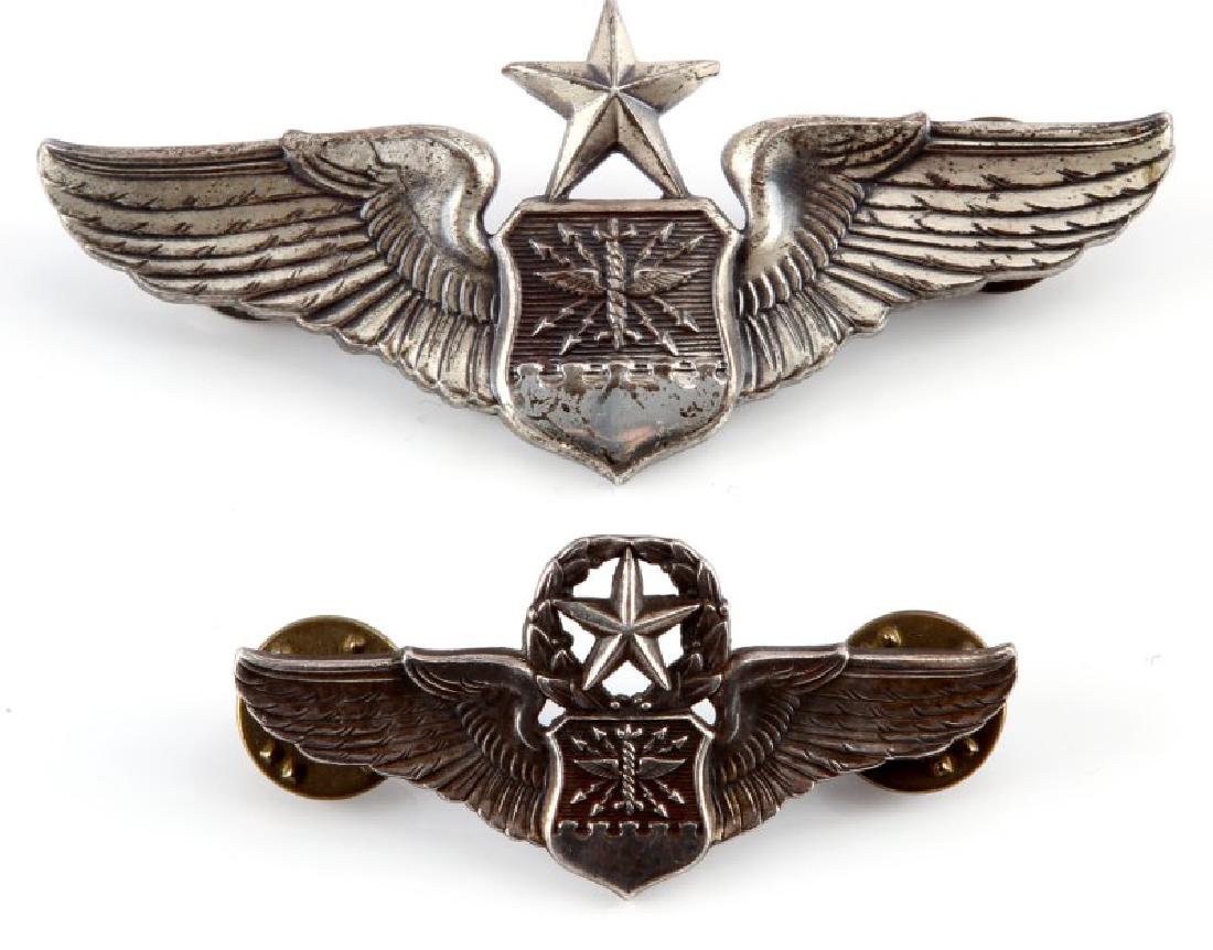 US WWII SENIOR AND MASTER NAVIGATOR WINGS PINS