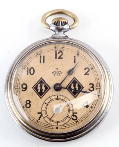 Vintage Wwii German Ss Pocket Watch