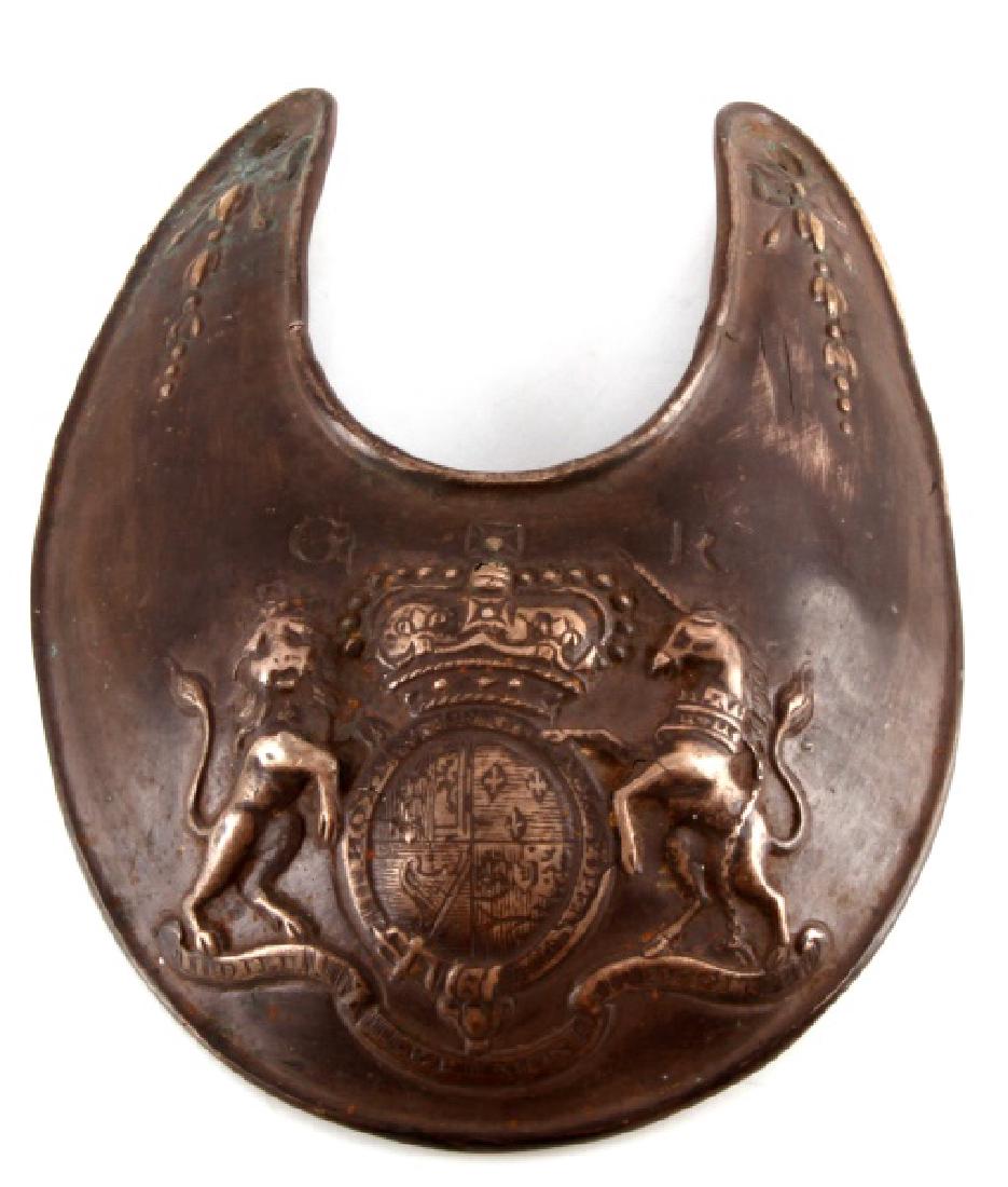 REPRODUCTION OF 18TH C BRITISH MILITARY GORGET