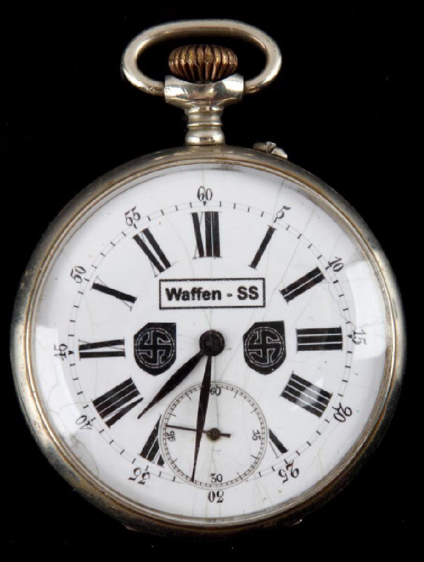 GERMAN WWII WAFFEN SS DIVISION VIKING POCKET WATCH