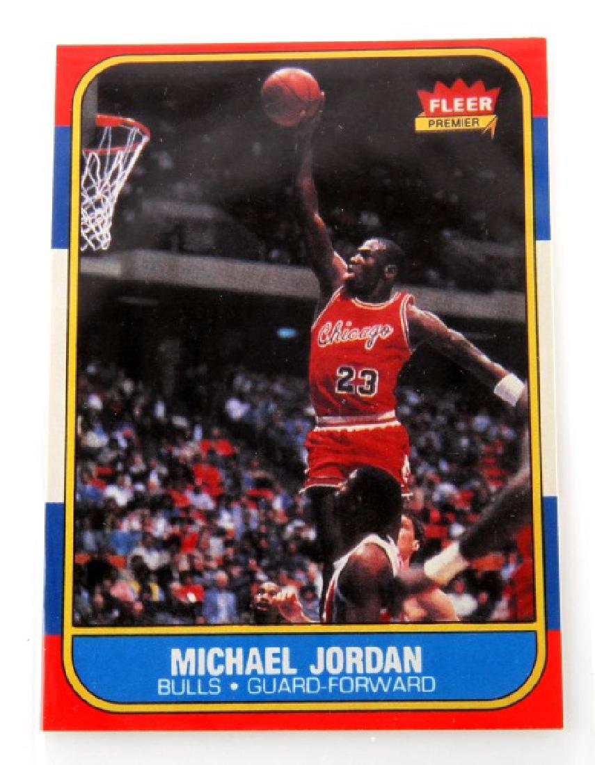 1986 MICHAEL JORDAN FLEER ROOKIE CARD NM7