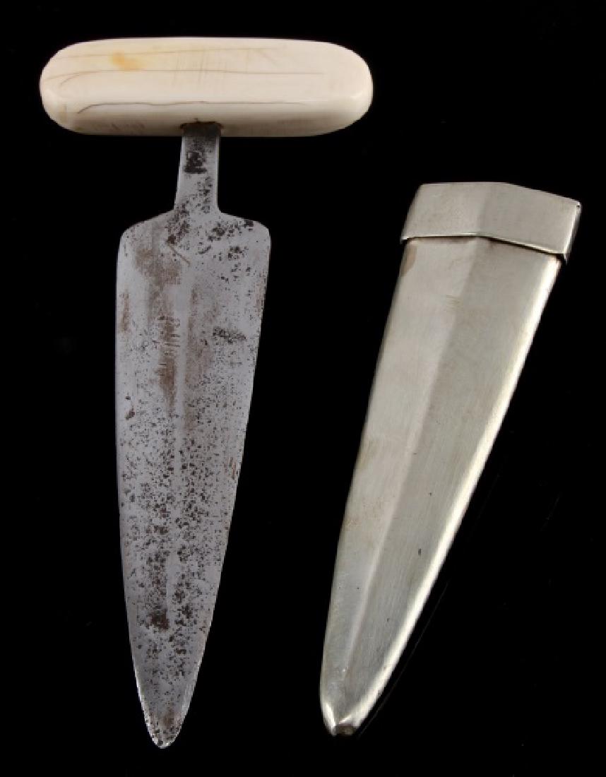 ANTIQUE OLD WEST COWBOY ERA GAMBLERS PUSH DAGGER