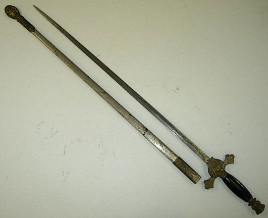 ANTIQUE KNIGHTS OF COLUMBUS CEREMONIAL SWORD