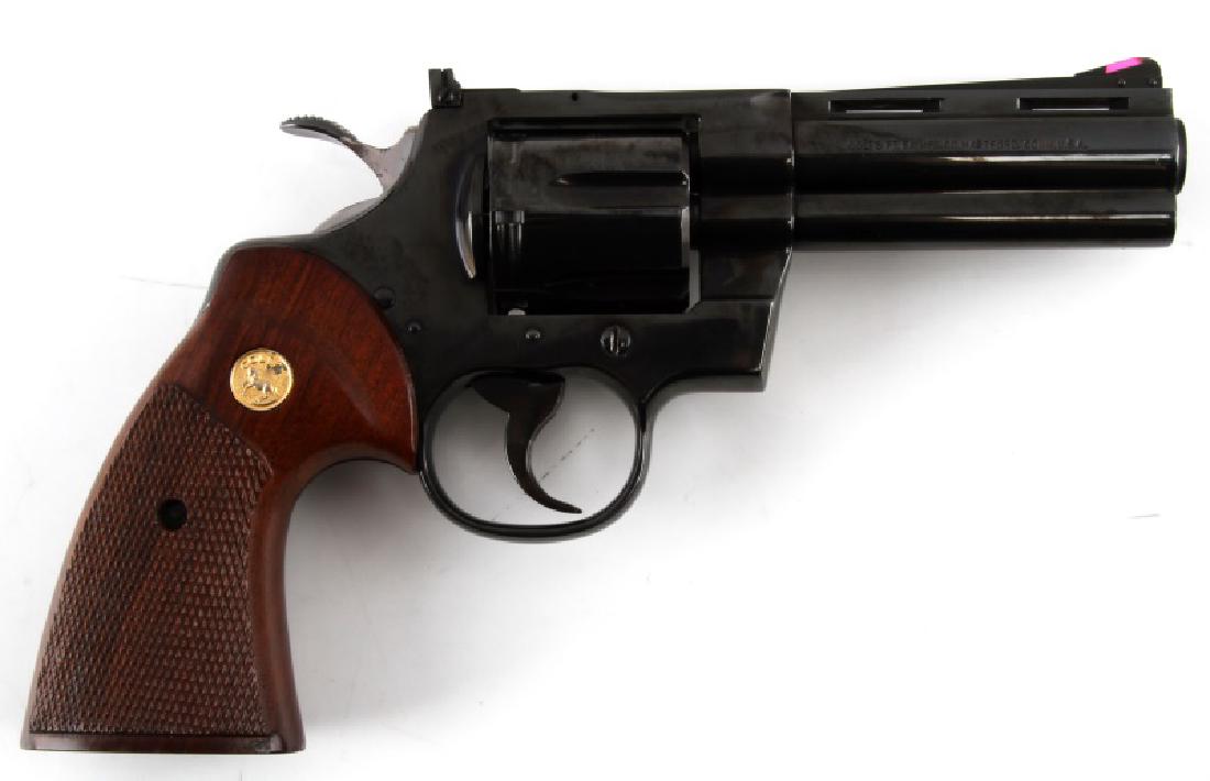 COLT PYTHON 4 INCH BLUED .357 MAGNUM REV 1976